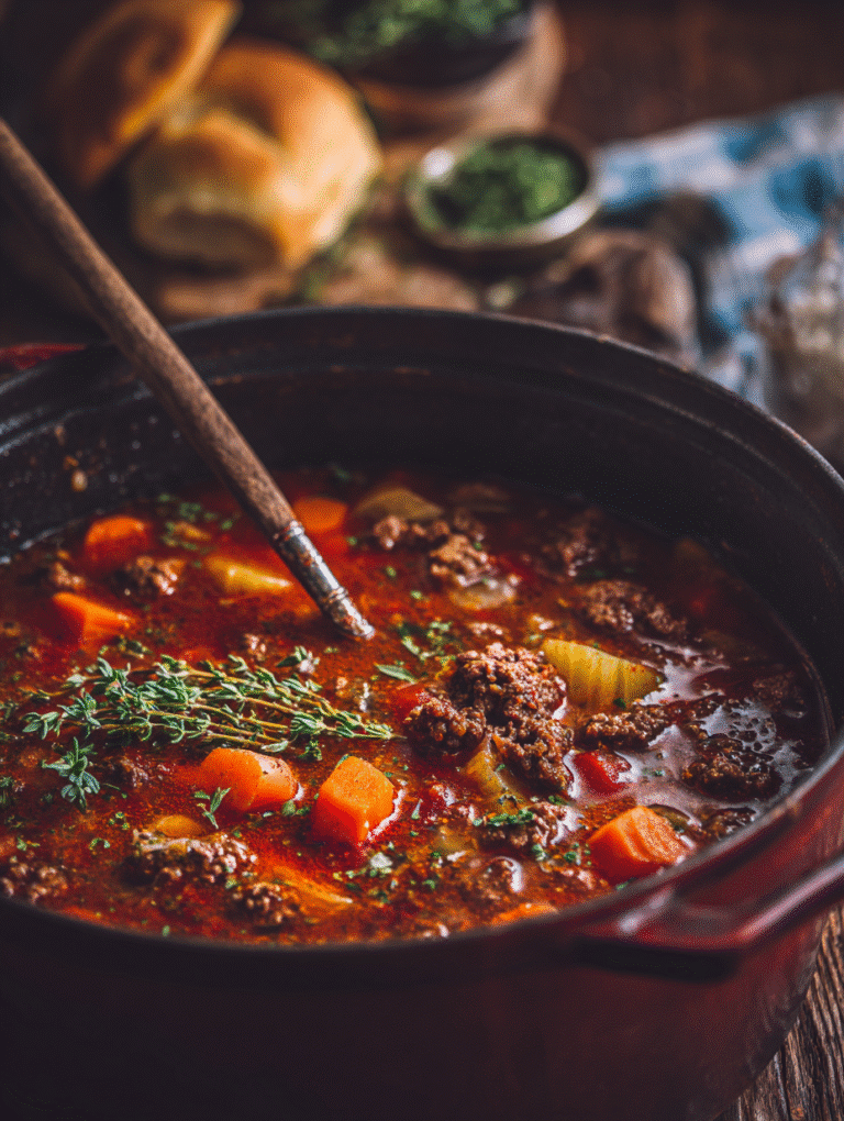 Homemade Hamburger Stew – Easy One-Pot Beef Comfort Food