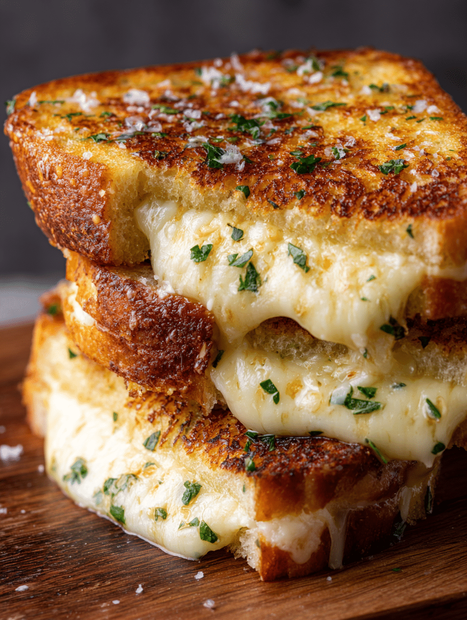 Garlic Bread Grilled Cheese – Easy, Gooey, Flavor-Packed Sandwich Recipe