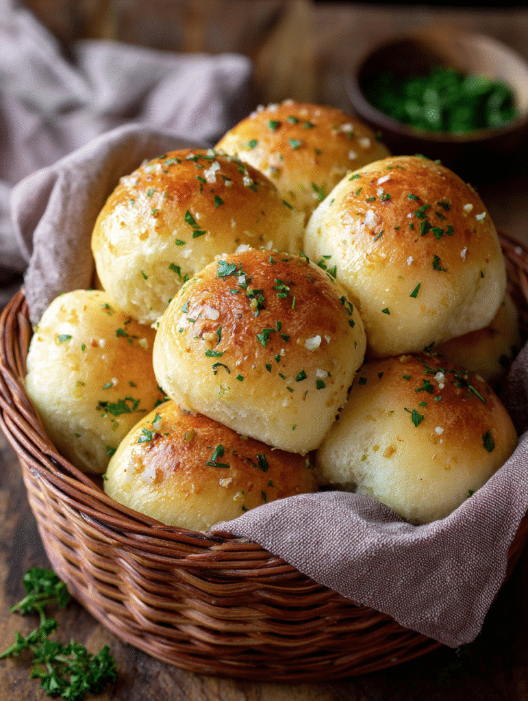 Garlic Butter Bread Rolls – Soft, Fluffy, and Irresistible Dinner Rolls ...