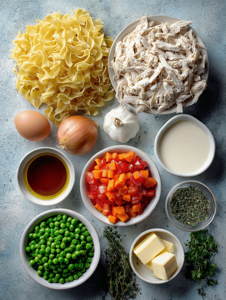 Chicken Pot Pie Noodle Skillet – Easy Comfort Food Recipe