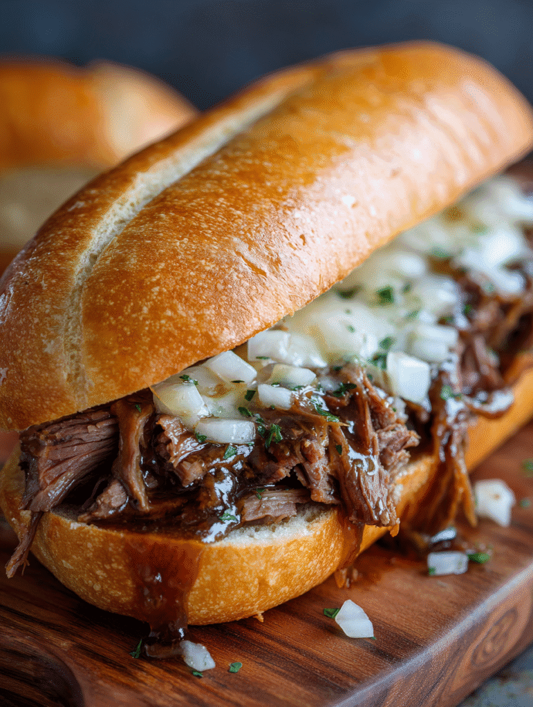 Easy Crockpot French Dips | Tender, Juicy & Flavor-Packed