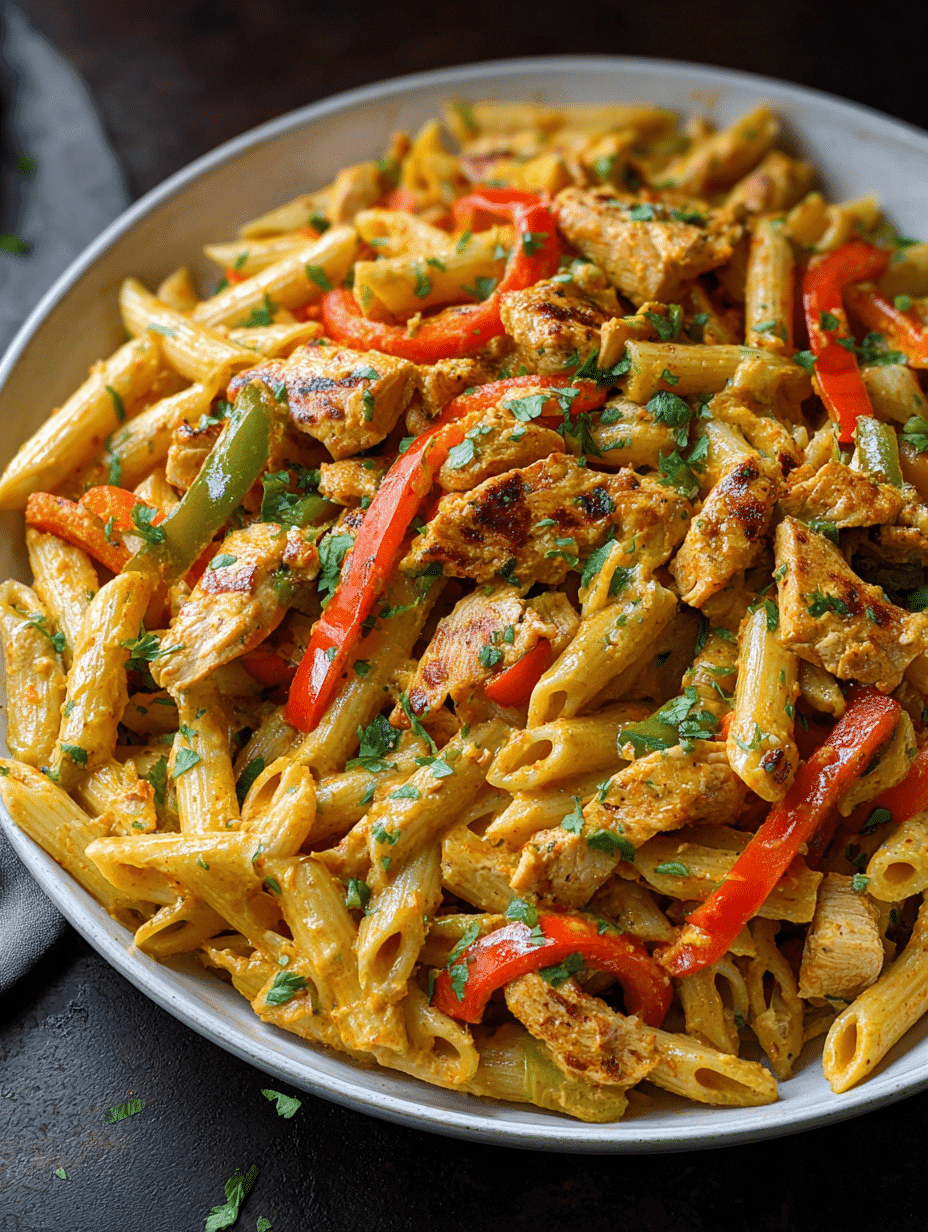 Chicken Fajita Pasta – Quick, Creamy & Flavor-Packed Dinner