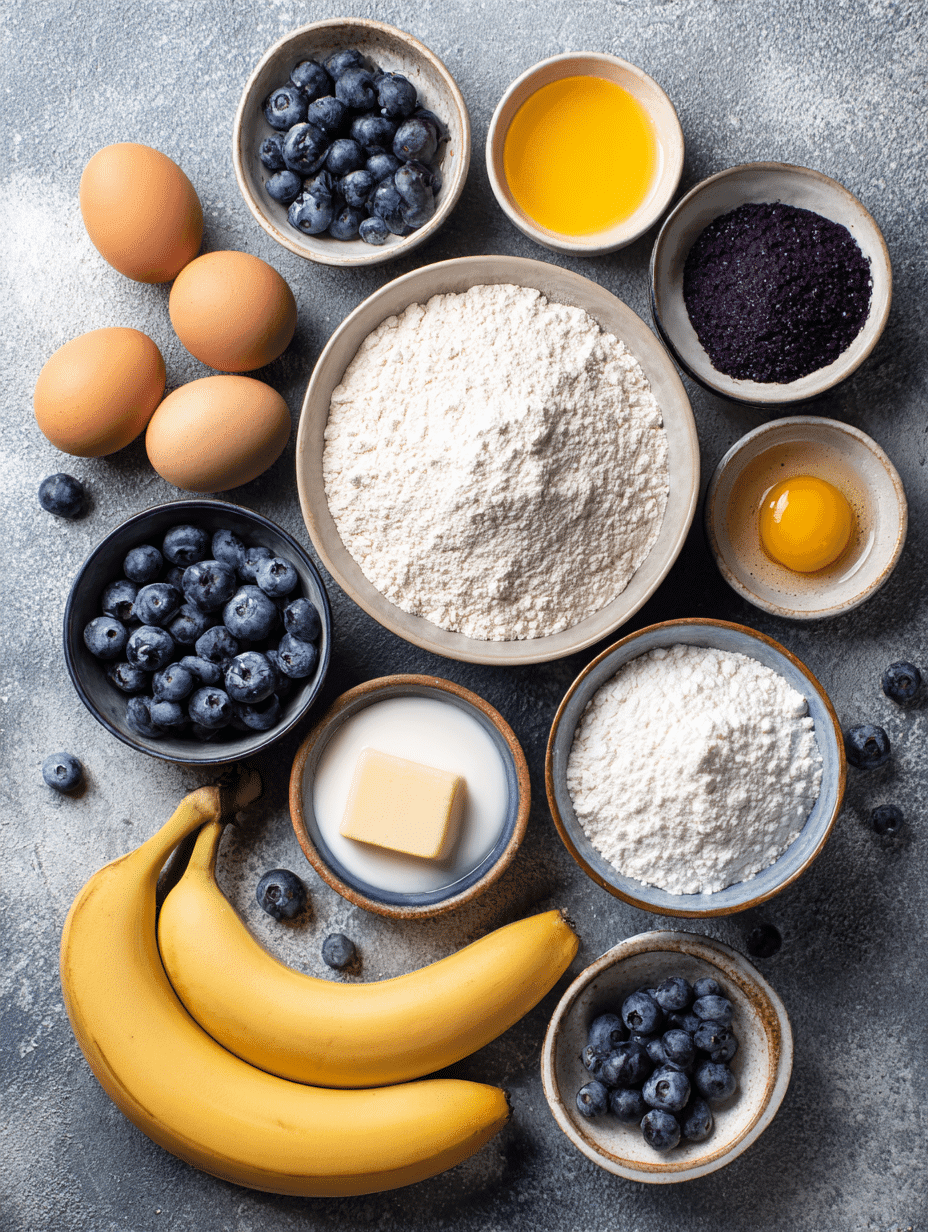 Healthy High-Protein Blueberry Banana Bread