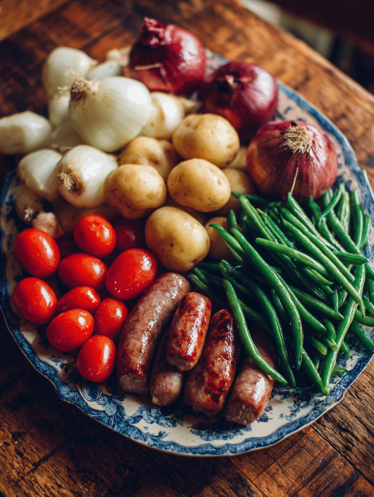 Crockpot Sausage, Potatoes & Green Beans – Easy One-Pot Dinner Magic