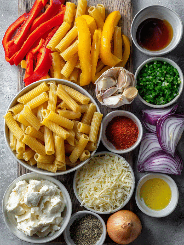 Chicken Fajita Pasta – Quick, Creamy & Flavor-Packed Dinner