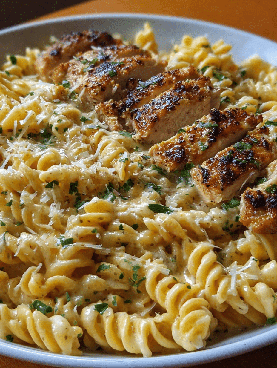 Velveeta Chicken Rotini in Creamy Garlic Parmesan Alfredo