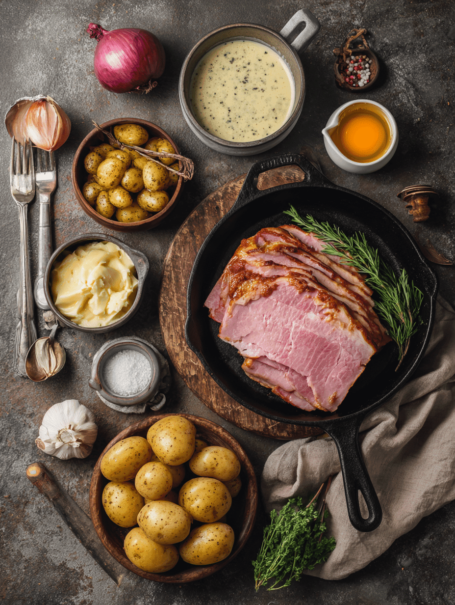 Creamy Ham and Potato Skillet: Easy Comfort Dinner Recipe (Fast ...