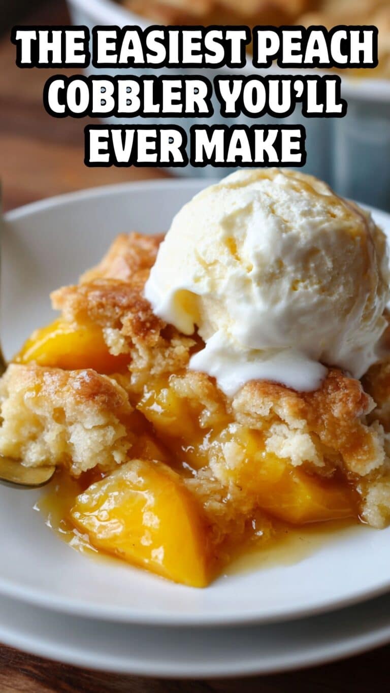 The Easiest Peach Cobbler You’ll Ever Make – Quick & Delicious